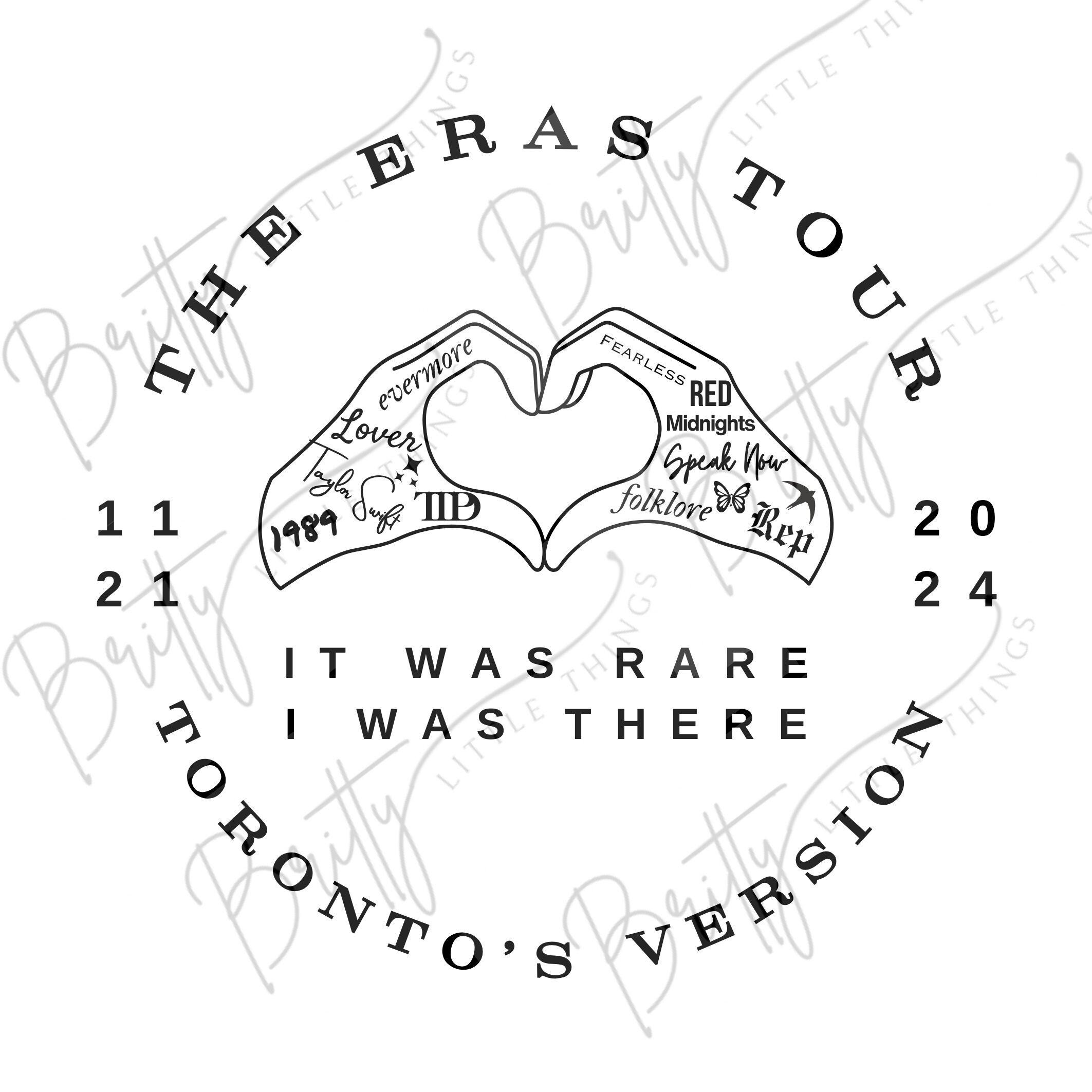 Toronto Eras Tour SVG PNG - Etsy