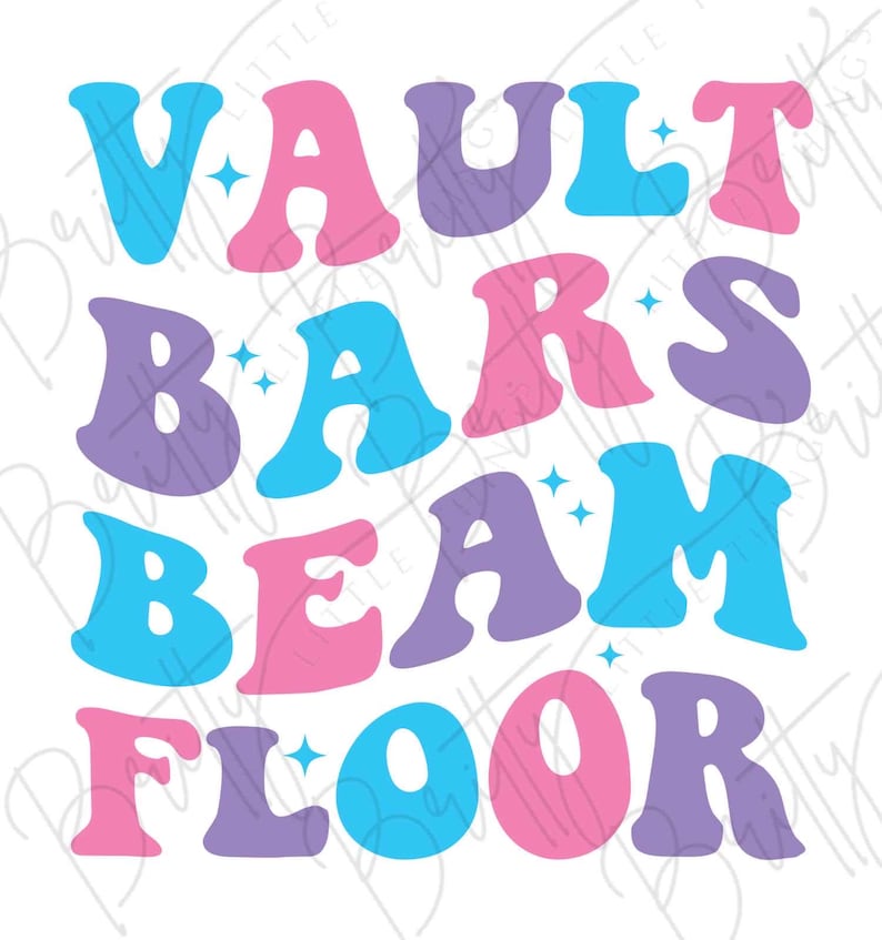 Vault Bars Beam Floor | Gymnastics Events | Gymnastics | Gymnast SVG ...