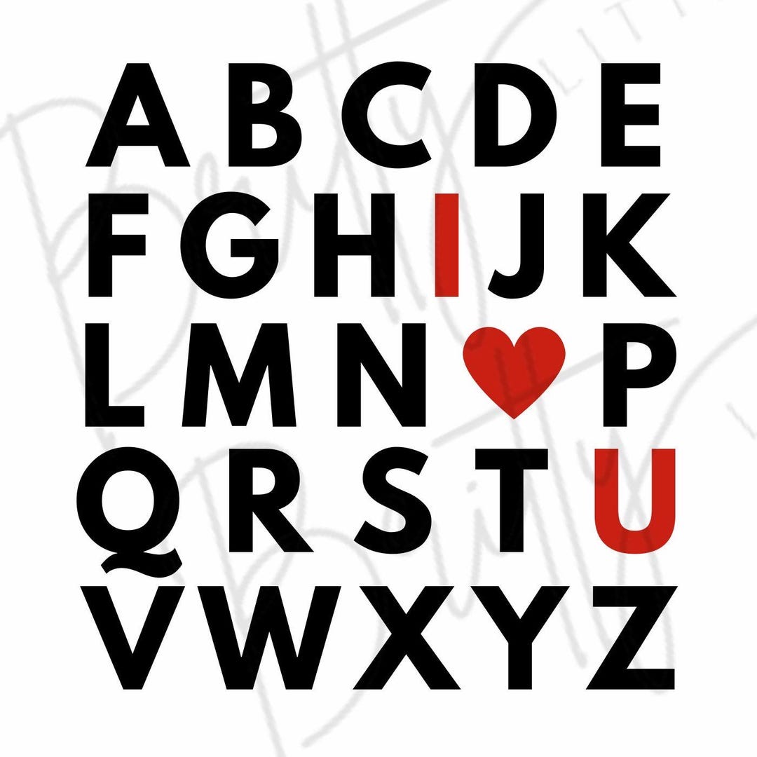 I HEART U | Alphabet Love You | Valentine’s Day | Kid’s Valentine File ...