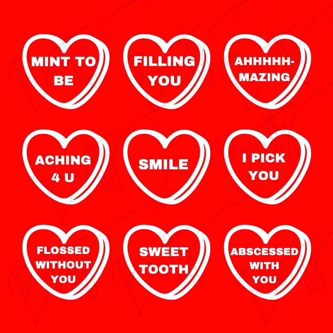Dental Candy Hearts | Dentist | RDH | Dental Hygienist | Valentine’s ...