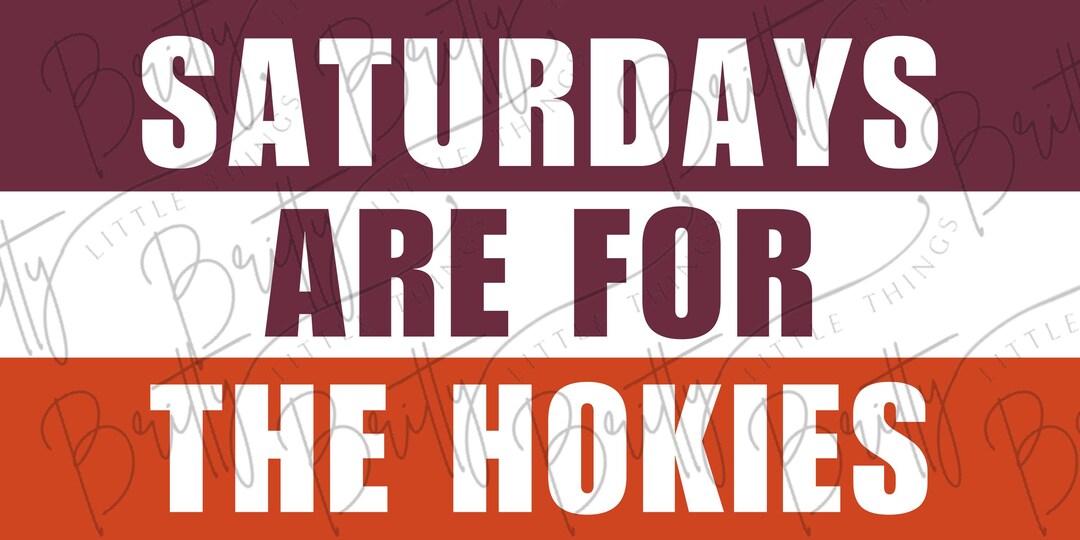 VT Hokie Tailgate PNG SVG | Digital Banner File - Etsy