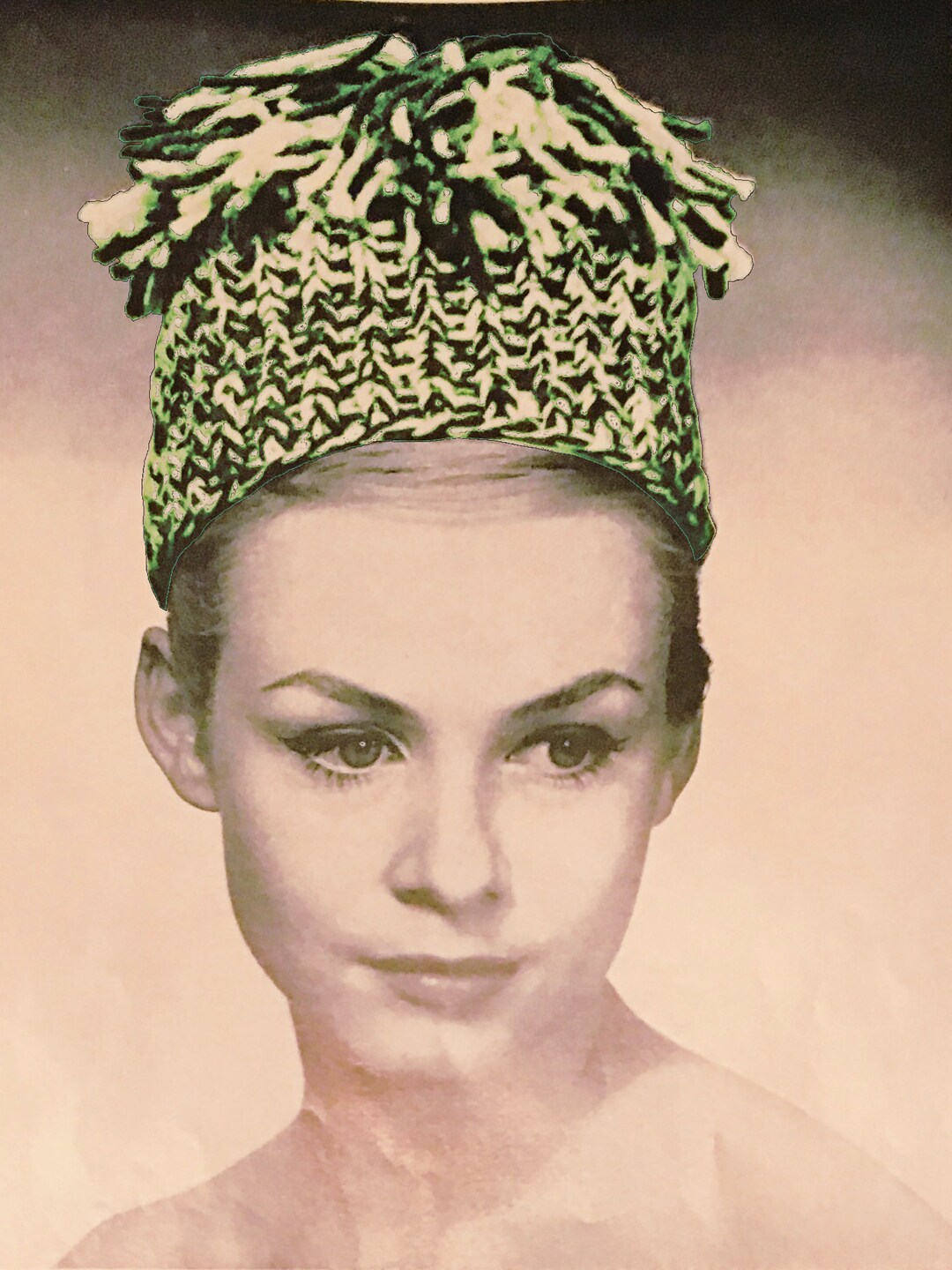 Vintage Knitting Pattern, Whimsical Pillbox Hat (reproduction: Instant ...
