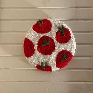 Mediterranean Tomato Punch Needle Wall Hanging - Etsy