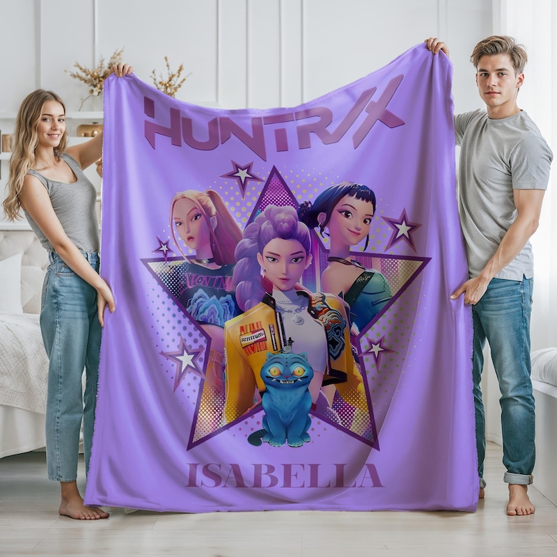K Pop Demon Throw Blanket - Etsy