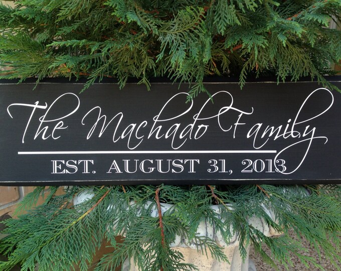 Personalized Family Name Signs Family Sign - Etsy