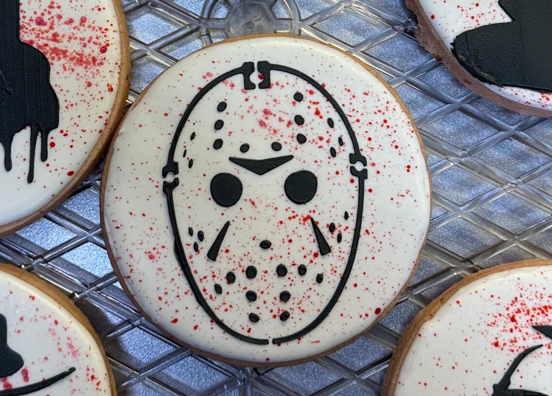 Set of 7 ‘KILLER BIRTHDAY’ Themed Cookies. Horror Movie Inspired. Baked ...