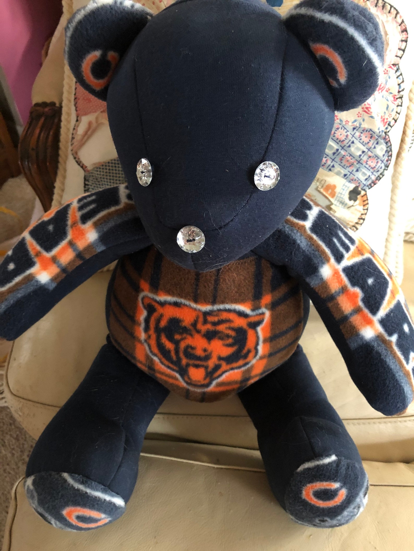 Chicago Bears Handmade Teddy Bear | Etsy