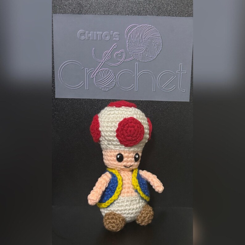 Crochet Mario Bros Toad Amigurumi Toy Doll Plush - Etsy