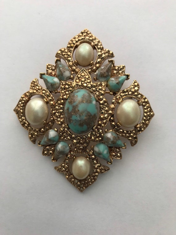 Vintage Sarah Coventry Brooch/ White Flower! Beautifu… - Gem