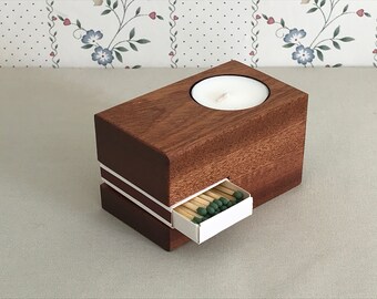 Wooden Candle Box | Etsy