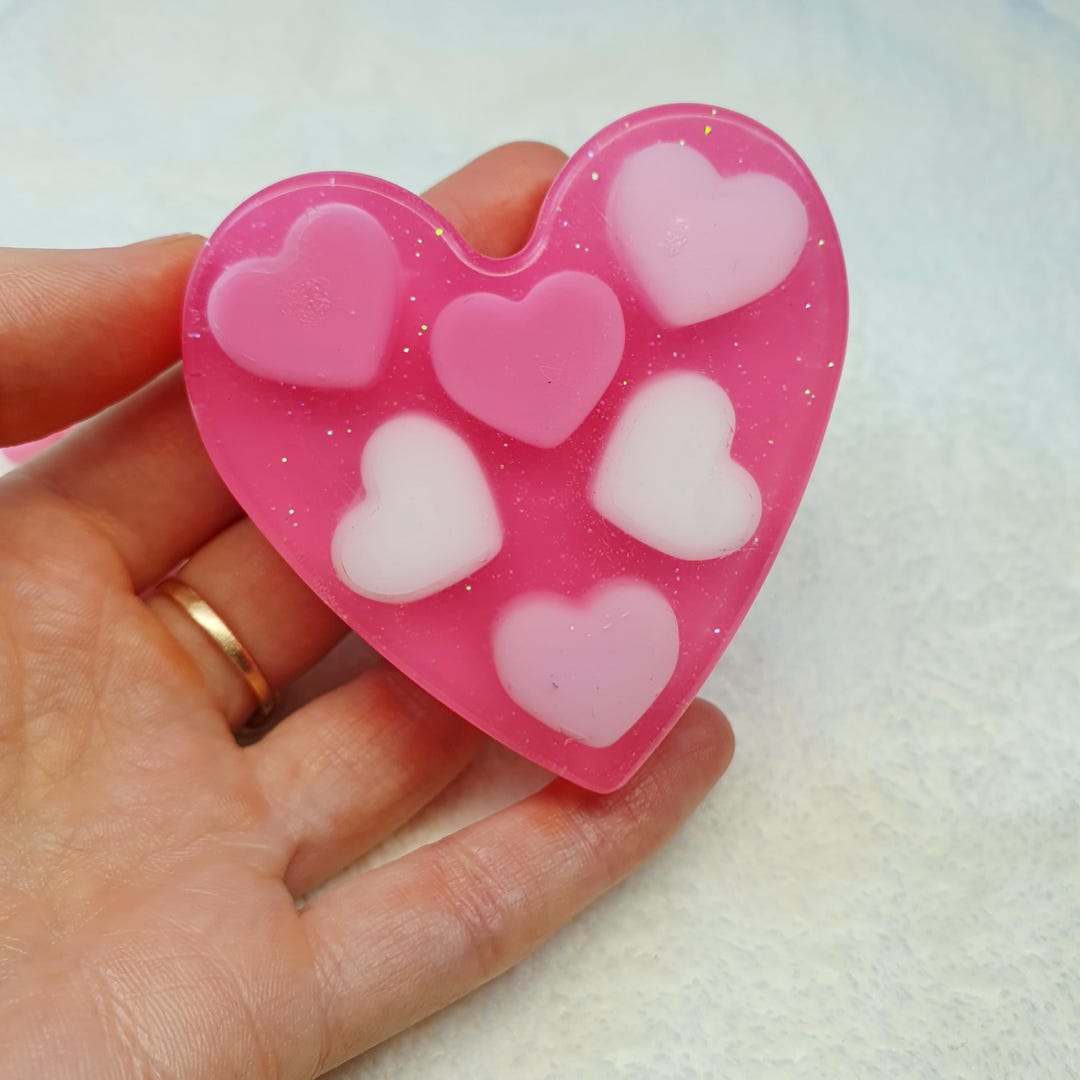 Heart Soap Bar, Pink Heart Soap, Love Soap, Valentine's Day Soap Gift ...