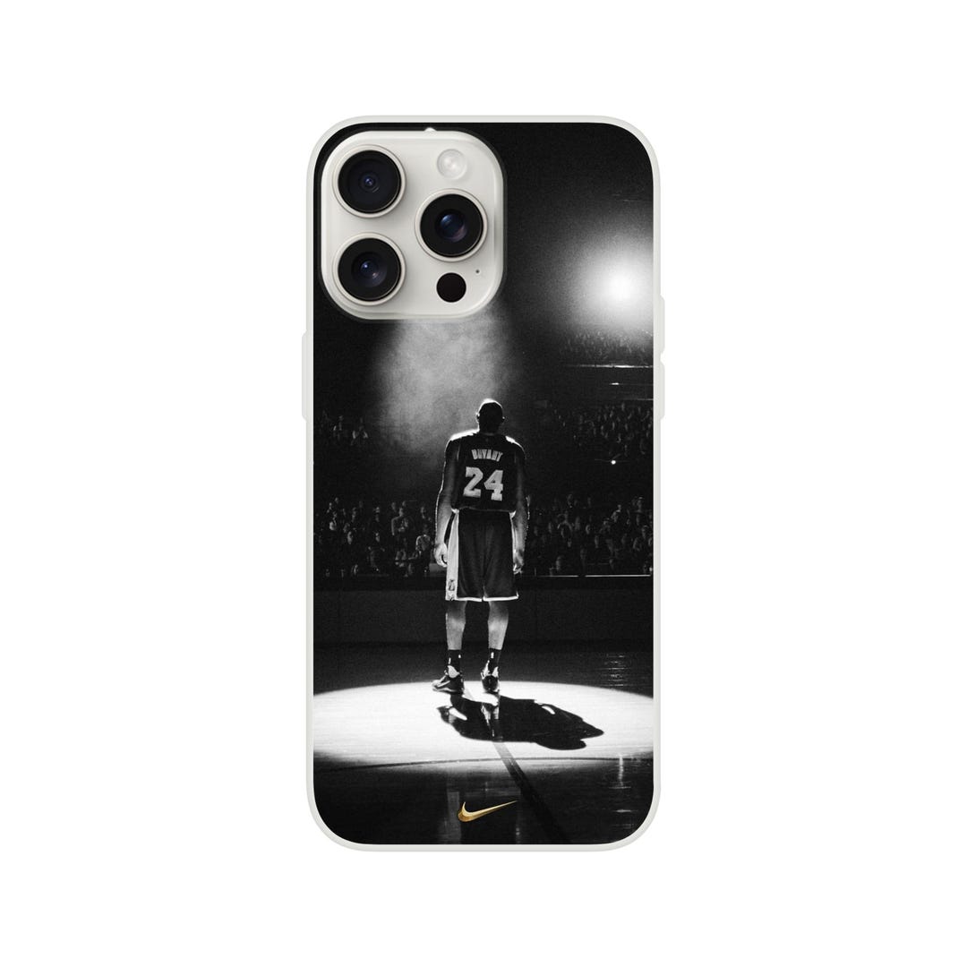 Kobe Bryant Iconic Tribute Phone Case – Black & White Crowd-facing ...