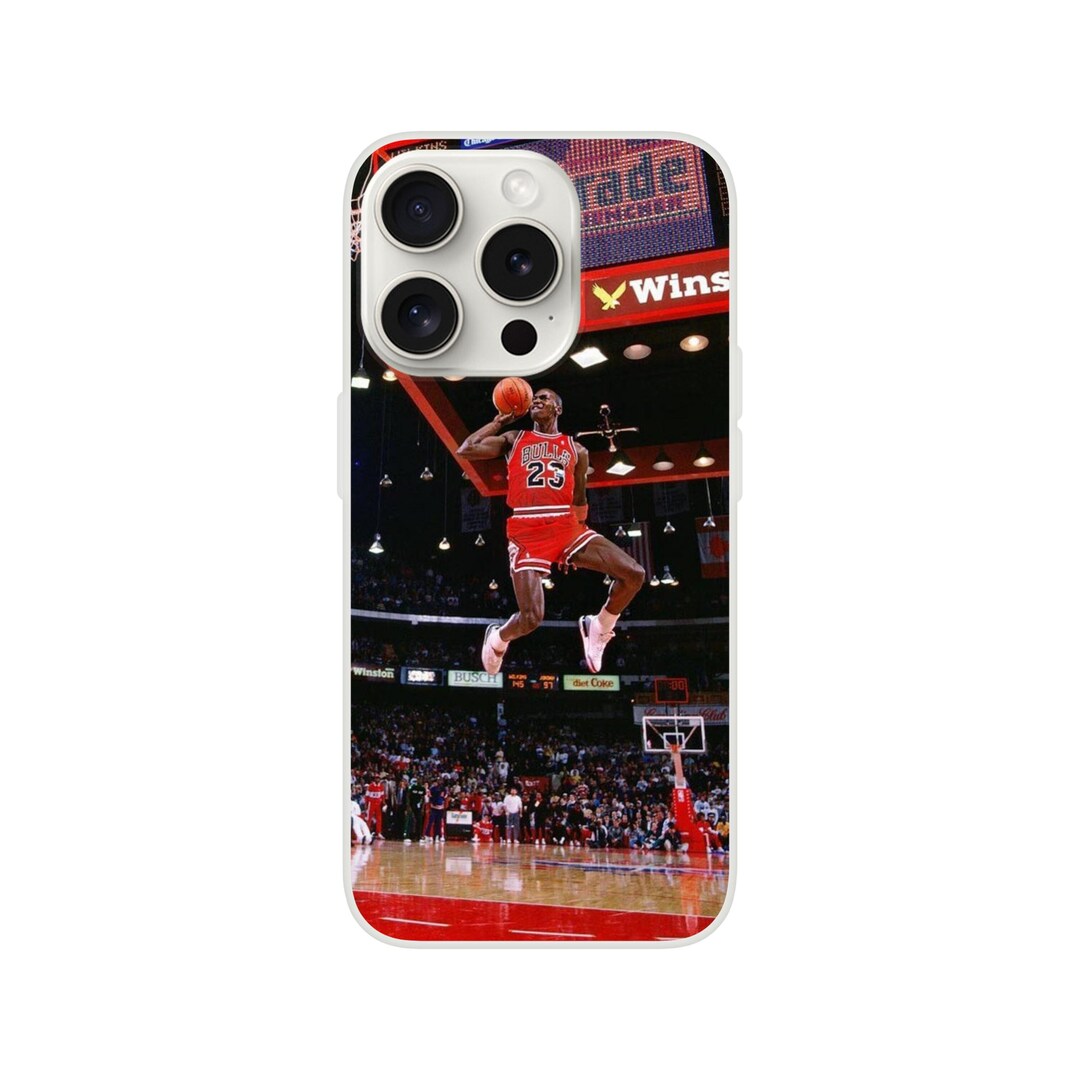 Michael Jordan Free Throw Line Dunk Phone Case – Iconic 1988 Slam Dunk ...