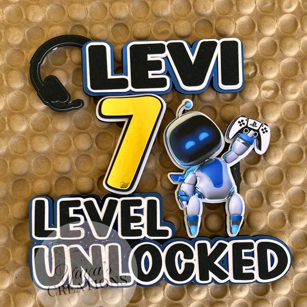 Astro Bot Cake Topper - Etsy