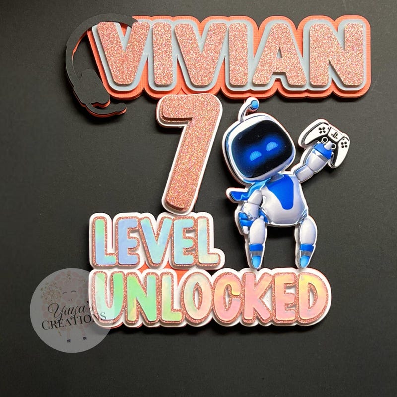 Astro Bot Cake Topper - Etsy