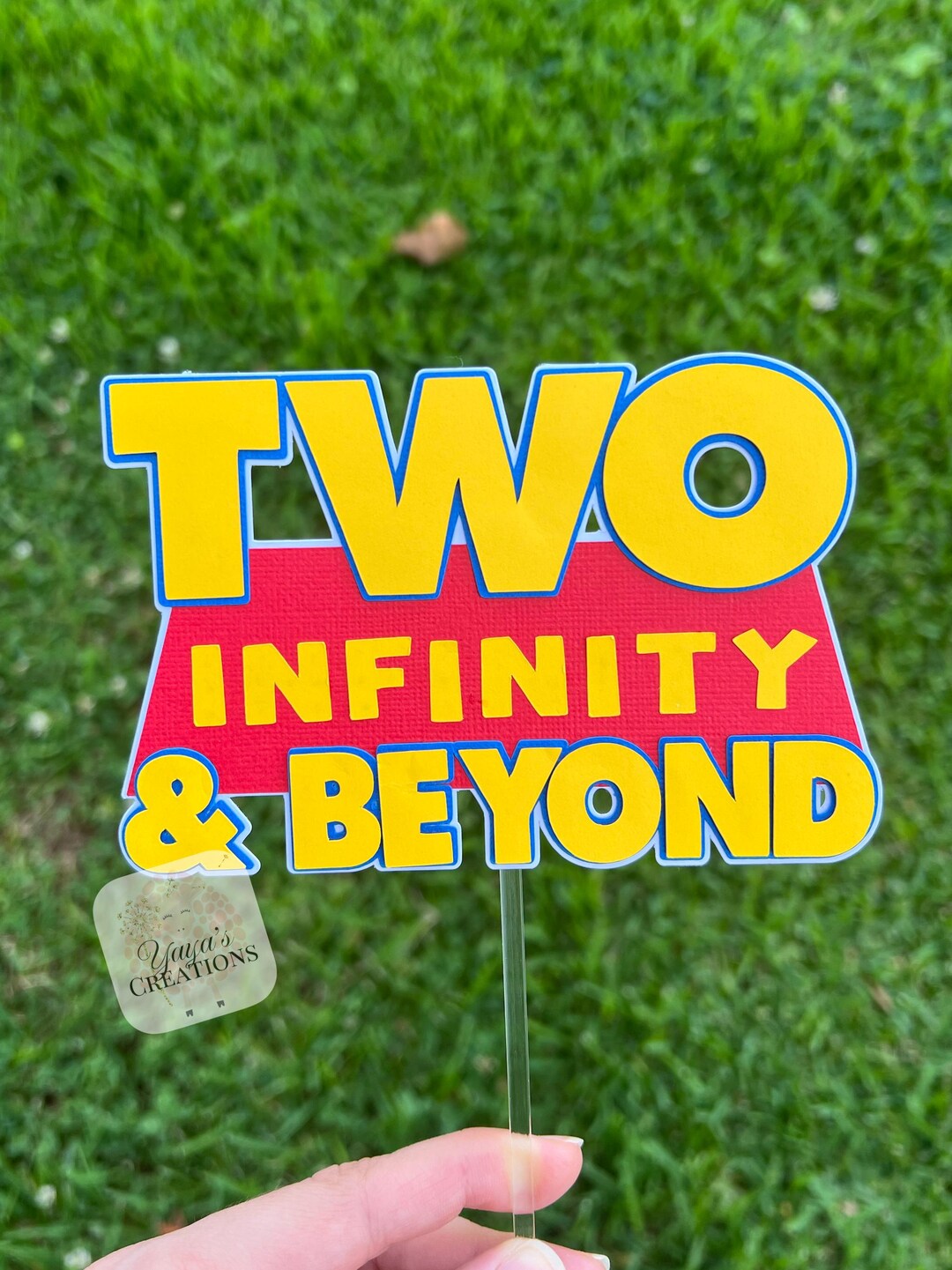 Two Infinity and Beyond Cake Topper 3D - Etsy