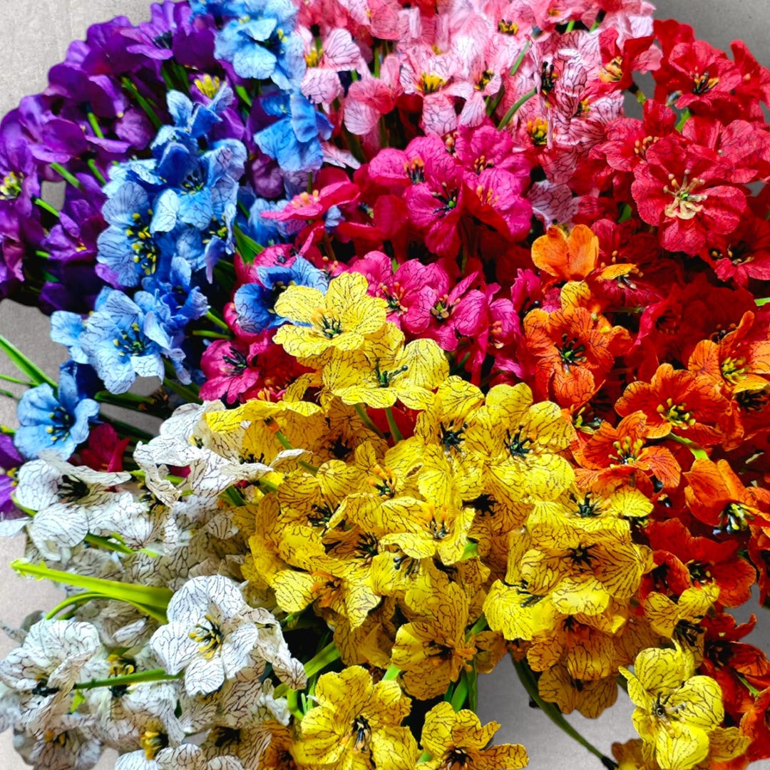 24 Bundles Colorful Beautiful Fantasy-style Artificial Flower (not ...