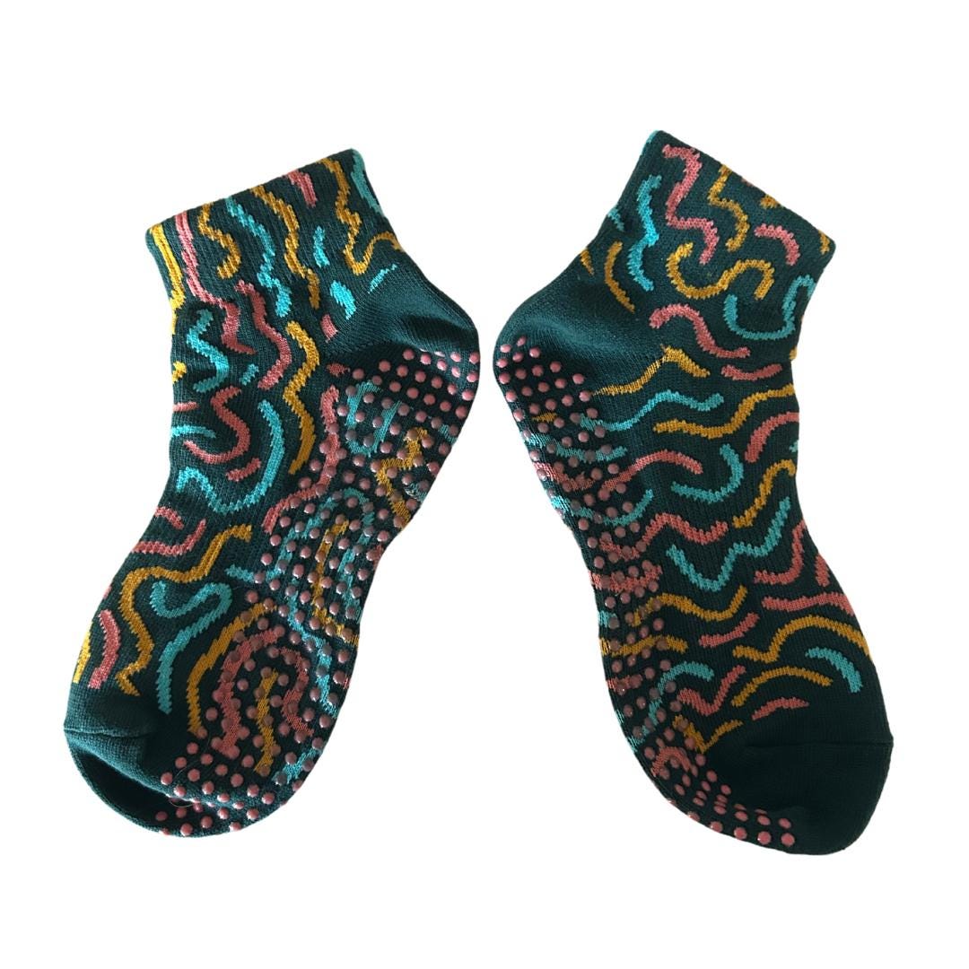 Groovy Grip Pilates Grip Socks ankle Length - Etsy