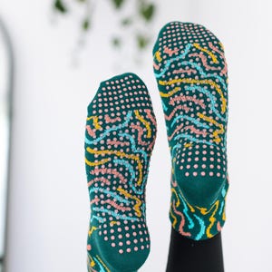 Groovy Grip - Pilates Grip Socks (ankle Length) - Etsy