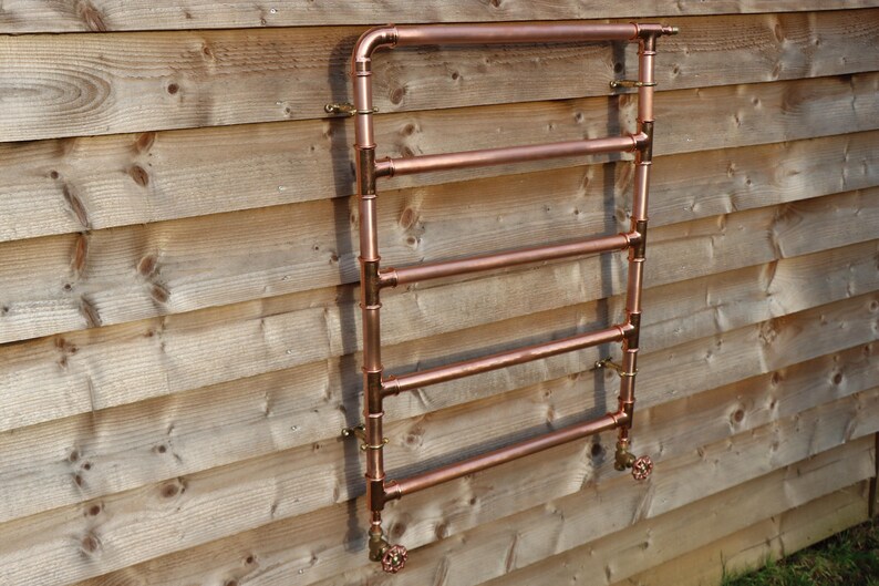 Copper Towel Radiator, Bathroom, Cloakroom. En Suite - Etsy