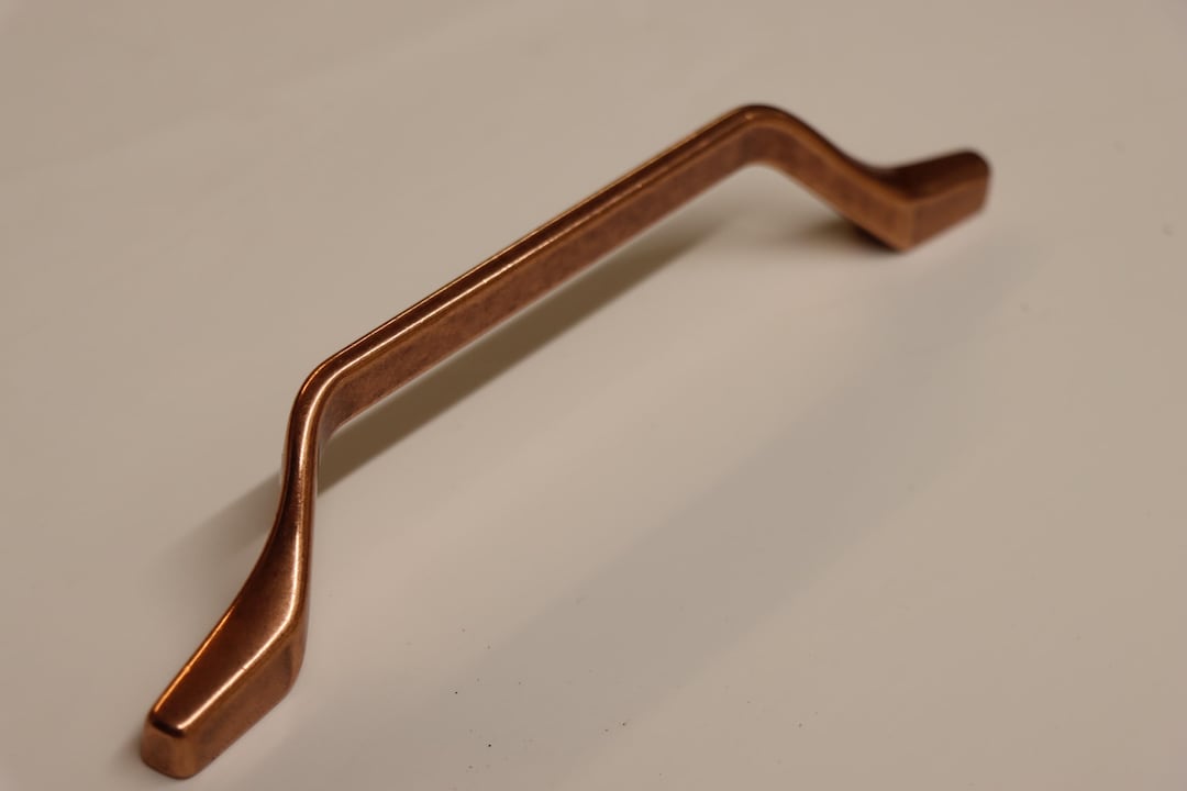 Antique Copper Smithing Copper Effect Tab D Cupboard Handle - Etsy