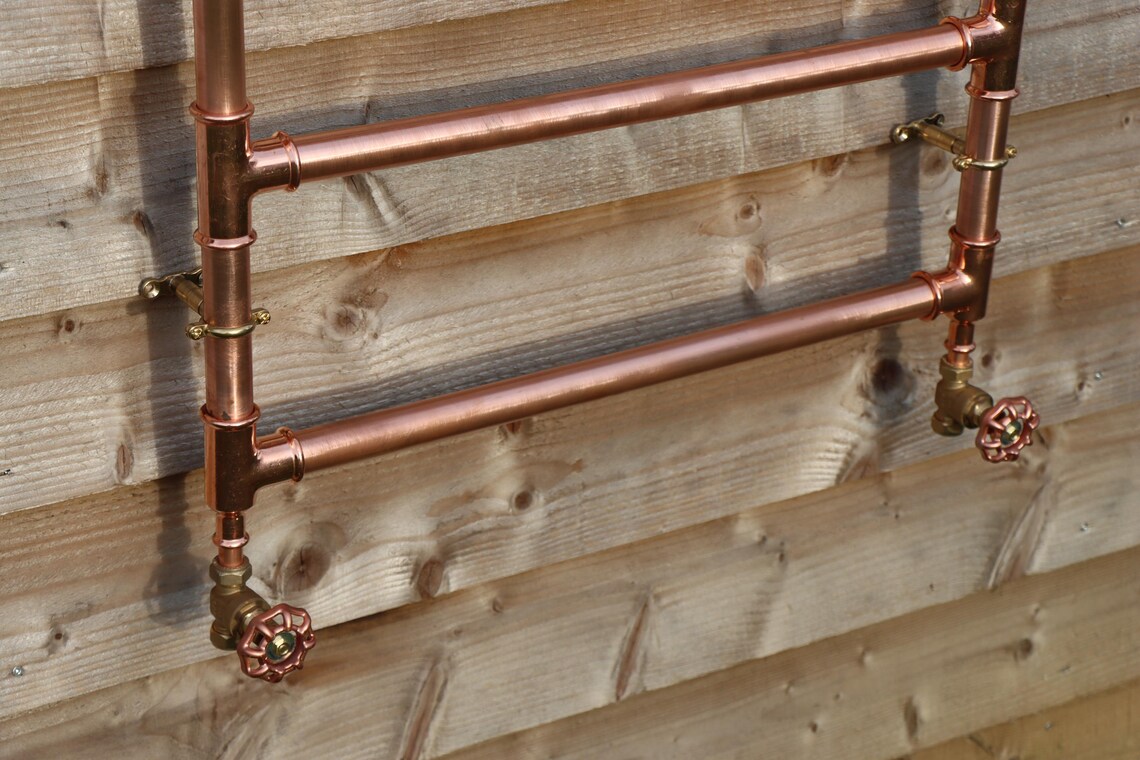 Copper Towel Radiator, Bathroom, Cloakroom. En Suite - Etsy