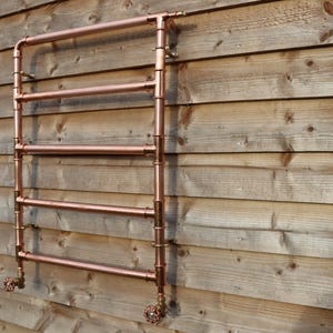 Copper Towel Radiator, Bathroom, Cloakroom. En Suite - Etsy
