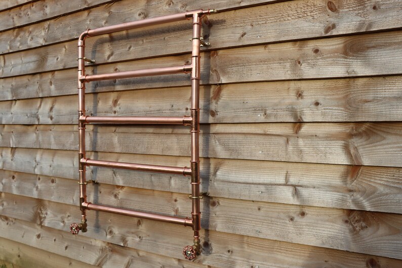 Copper Towel Radiator, Bathroom, Cloakroom. En Suite - Etsy