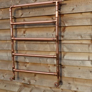 Copper Towel Radiator, Bathroom, Cloakroom. En Suite - Etsy