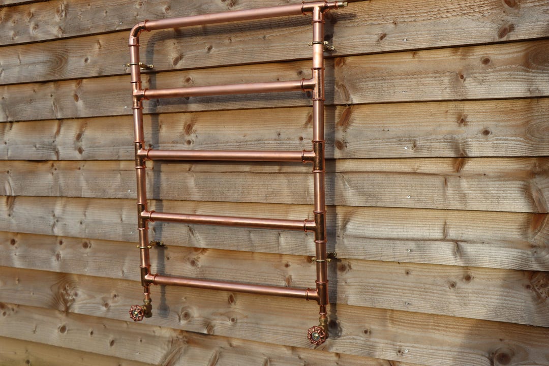 Copper Towel Radiator, Bathroom, Cloakroom. En Suite - Etsy