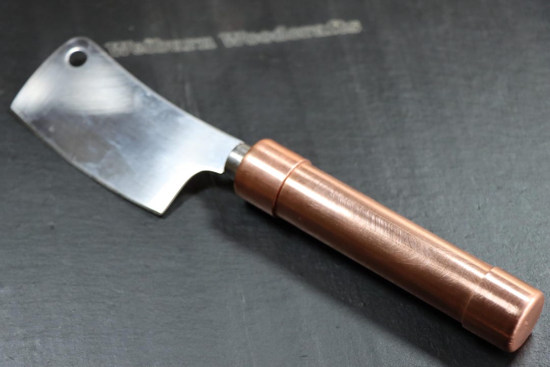 Copper Handled Cheese Knife, Cleaver - Etsy