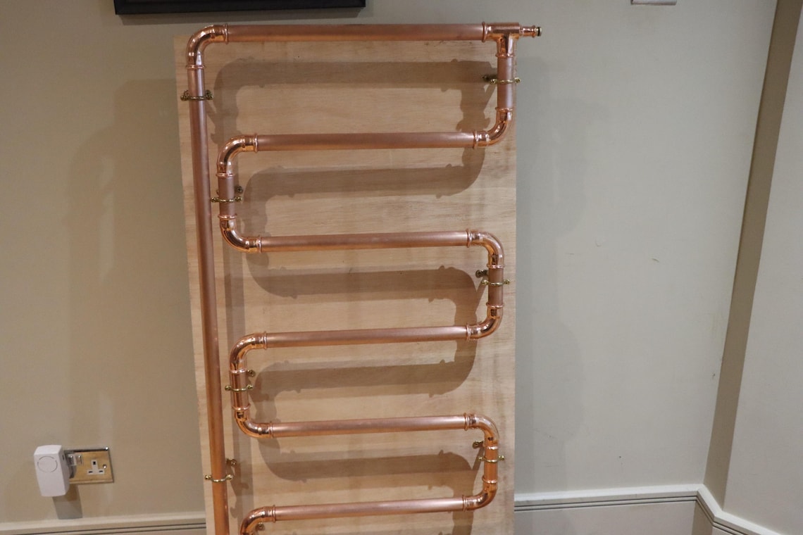 Copper Towel Radiator, Bathroom, Cloakroom. En Suite - Etsy