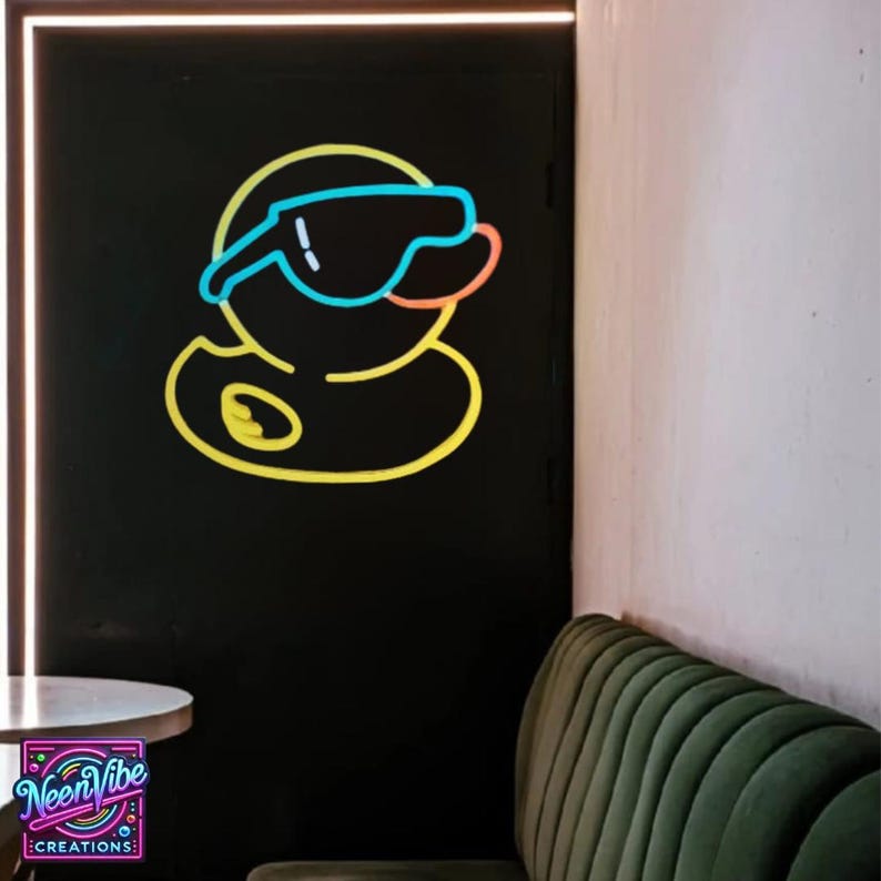 Rubber Duck Neon Light Cute Neon Sign Decor for Bedroom, Kids Room ...