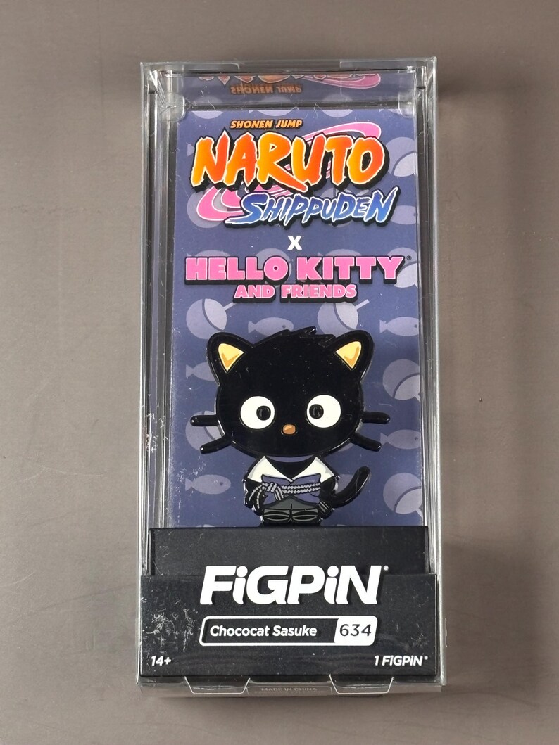 Figpin: Naruto Shippuden X Hello Kitty - Chococat Sasuke Figpin #634 ...