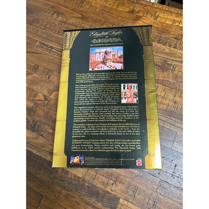 Elizabeth Taylor as Cleopatra Barbie Doll 1999 Mattel 23595 First in ...