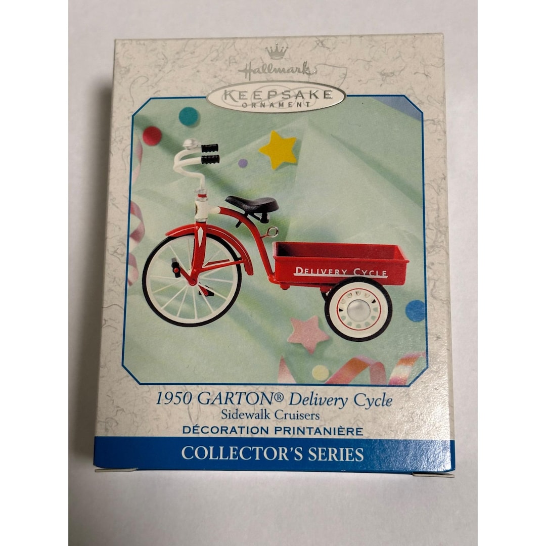 1999 NIB Hallmark 1950 Garton Delivery Cycle #3 Sidewalk Cruisers - Etsy
