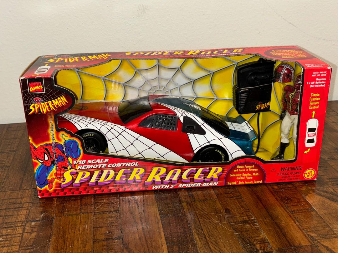 Toybiz - Spider-man Spider Racer 1/18 Remote Control Car - 1999 - Etsy