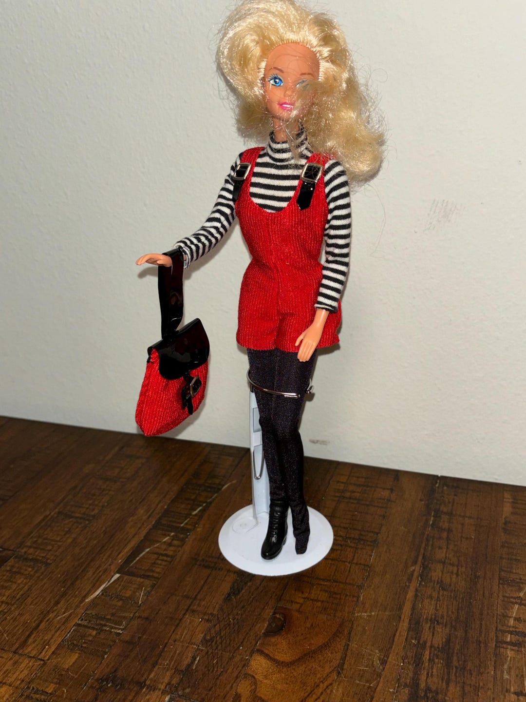 Vintage Barbie Fashion Avenue Outfit 14980 14362 Striped Shirt Red ...