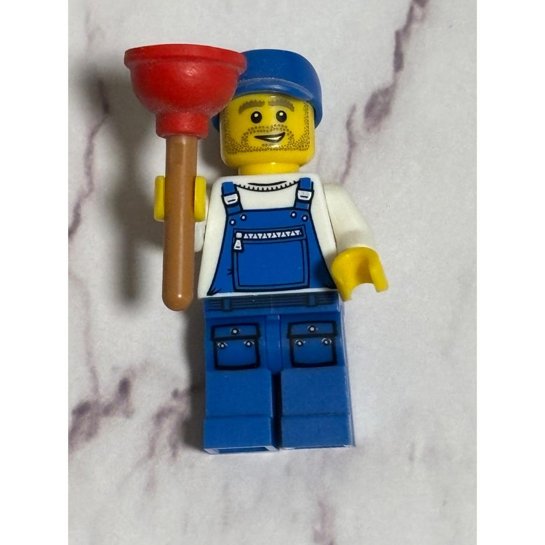 Lego Collectible Mini Figure Series 9 Plumber 71006 COL144 Col09-16 - Etsy