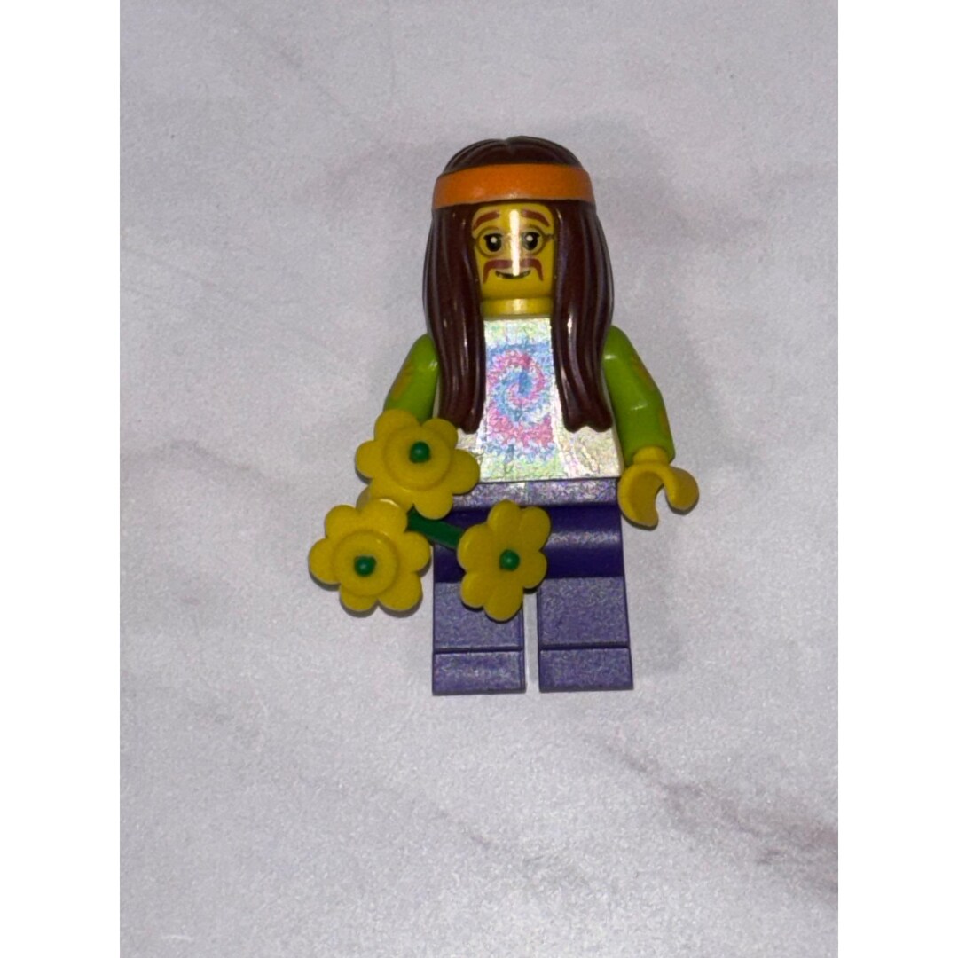 Lego Collectible Minifigure Hippie Series 7 Col107 Col07-11 Yellow ...