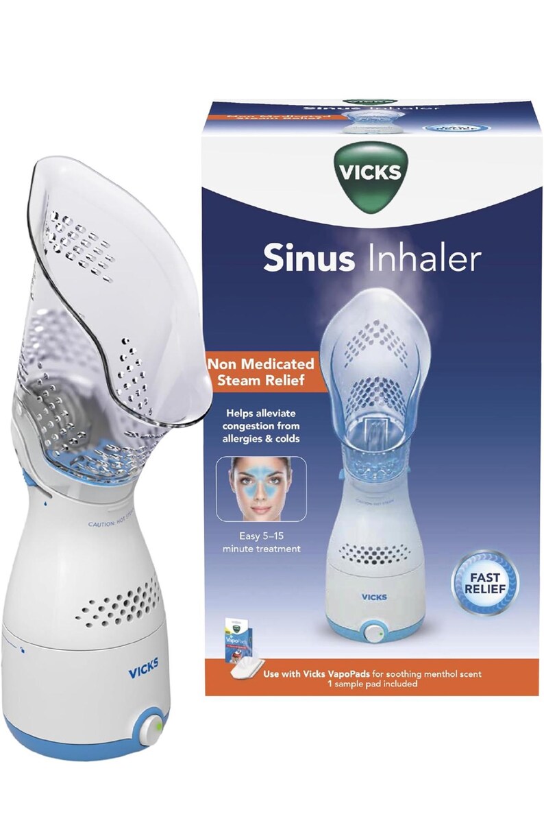 Vicks Sinus Inhaler Non-medicated Steam Relief Allergies Congestion ...