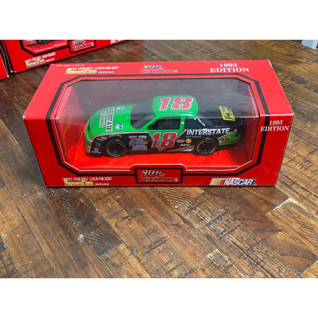 1992 Racing Champions NASCAR Dale Jarrett Interstate Batteries #18 Bank ...