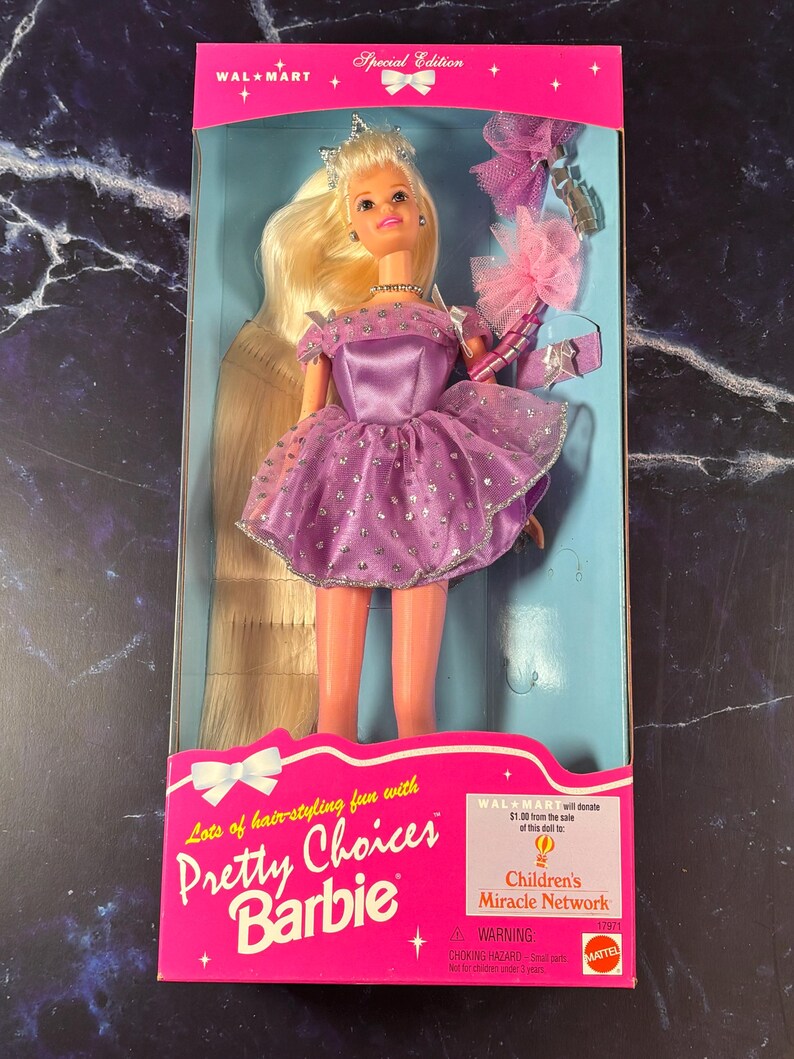Vintage 1996 Pretty Choices Barbie Doll Mattel 18019 Walmart Special ...