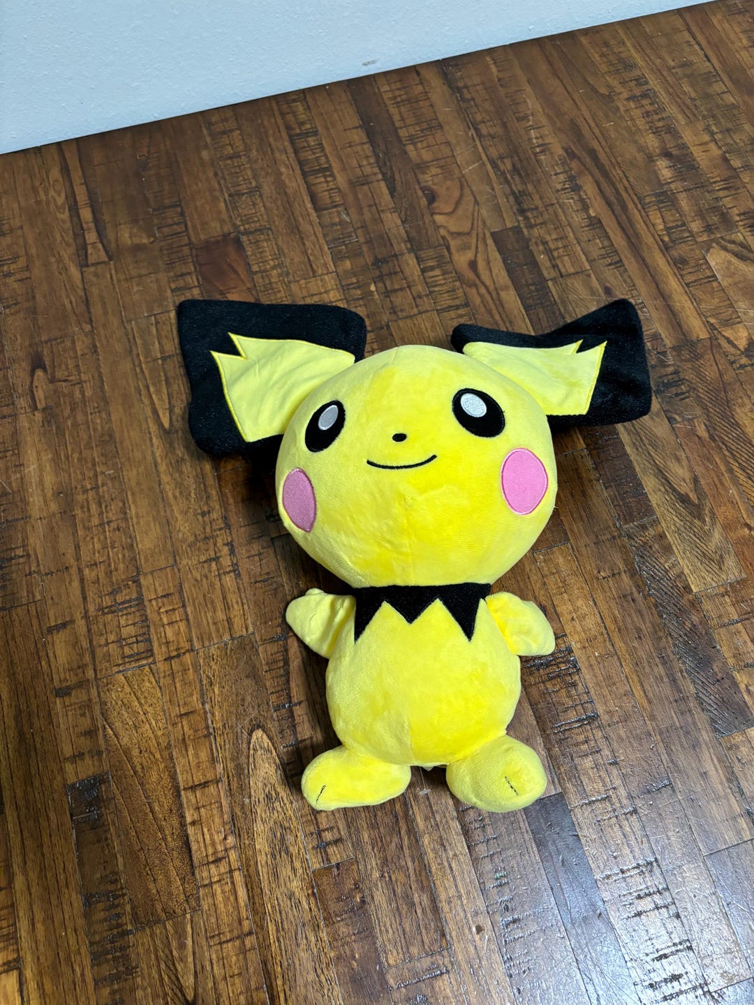 Pokemon Build-a-bear Pichu Plush Stuffed Animal Pikachu Pre-evolution ...