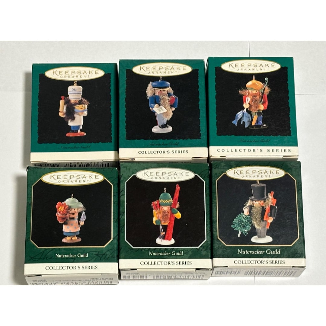 Lot of 6 Hallmark Keepsake Miniature Nutcracker Guild Ballet Ornaments ...