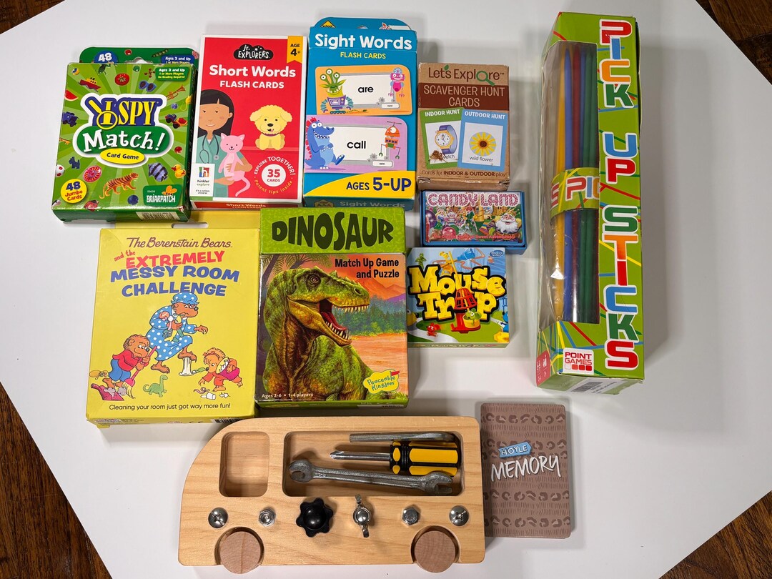 Lot of 10 Plus Card Games and Kids Games - Etsy