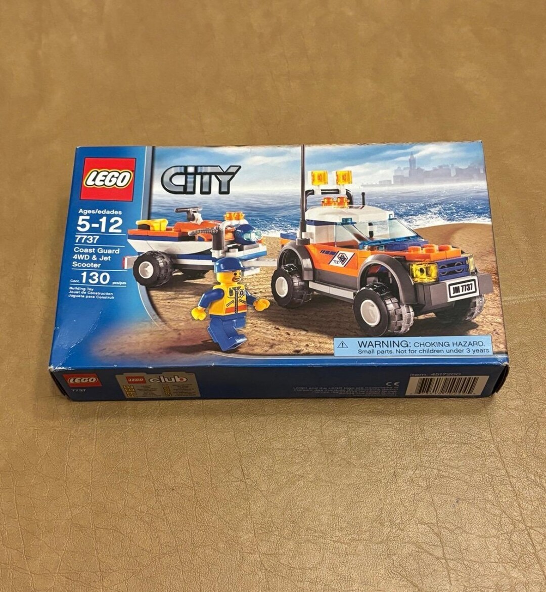New Lego City 7737 Coast Guard 4WD and Jet Scooter 130 Pieces Building ...