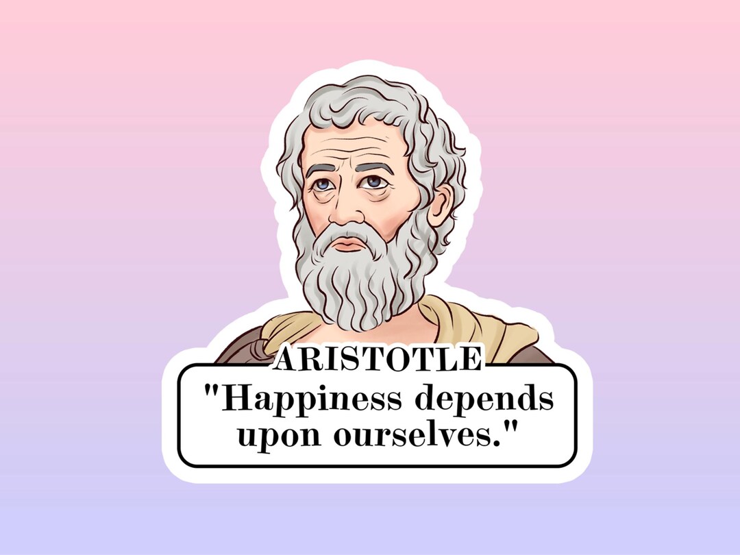 Waterproof Aristotle Sticker, Philosopher Sticker, Greek Polymath ...