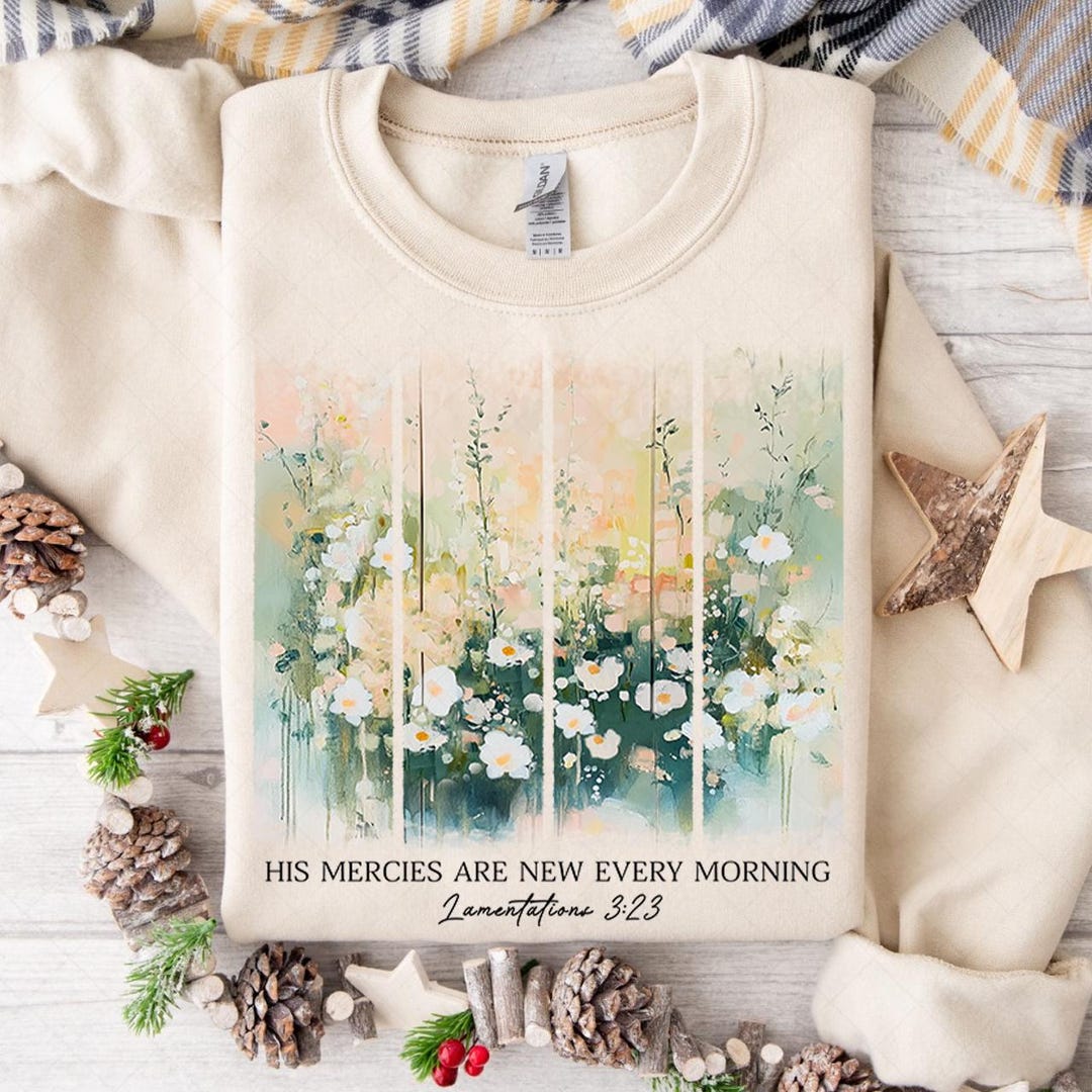 His Mercies Are New Every Morning Png, Wildflower Christian Png, Bible ...