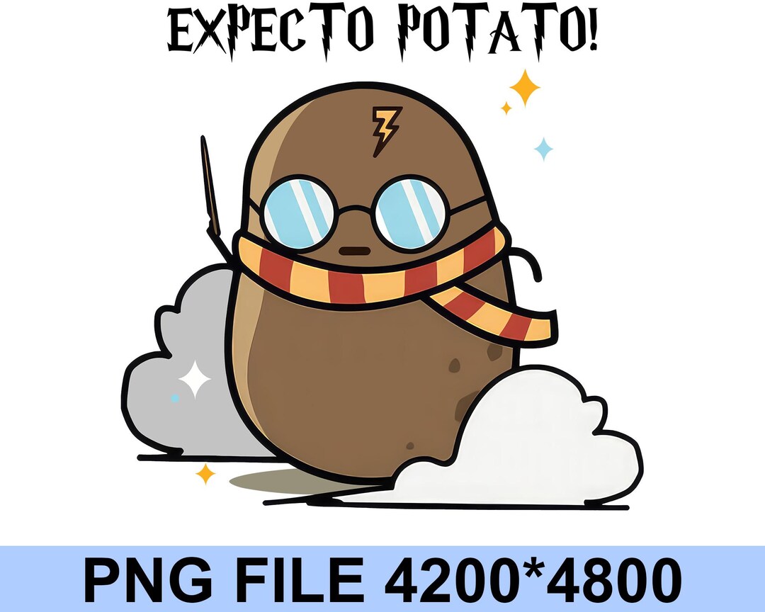 Funny Expecto Potato Png, Magic Wizard School Movie PNG, Wizarding ...